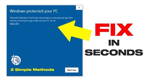 Fix Microsoft Defender Smartscreen Prevented An Unrecognized App From