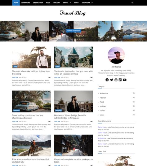 best bootstrap 4 blog template personal bootnews