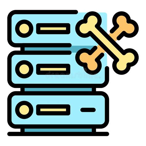 Malware Computer Icon Color Outline Vector Stock Vector Illustration Of Shield Computer