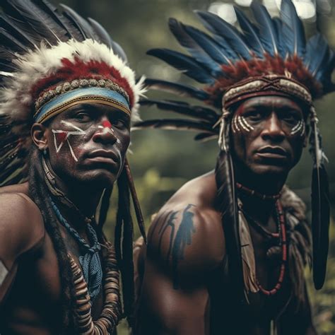 Retrato De Los Indígenas Foto Premium