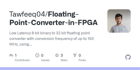 Github Tawfeeq Floating Point Converter In Fpga Low Latency Bit