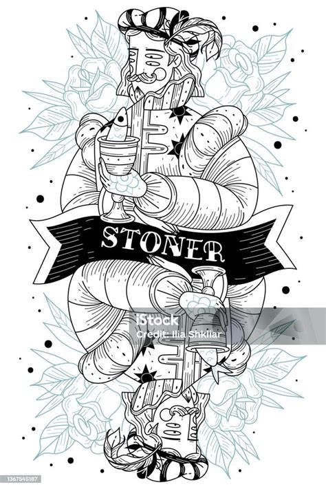 잭 스토너 잭 스토너 잔과 물고기 분할 테이프와 대칭 이미지 조각 스타일 오래된 학교 힙스터 문신젊은 남자 벡터 닥스훈트에 대한 스톡 벡터 아트 및 기타 이미지 Istock