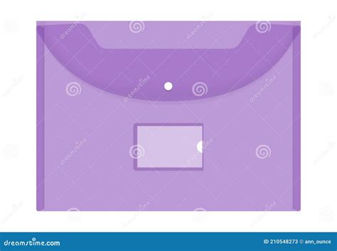 Transparent Color Plastic Envelope Folder With Snap Button And Label
