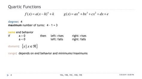 19a 19e Cubic Quartic And Rational Functions Ppt Download