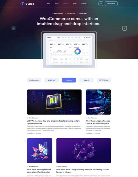 Bunzo React Gatsby Blog Template React Gatsby Blog Template Is A Modern React Gatsby With A