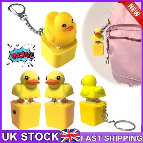 Duck Keychain Duckys Quacking Fidget Quacking Duck Keychain Duck