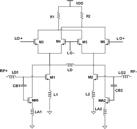 Proposed Gilbert Cell Mixer Download Scientific Diagram