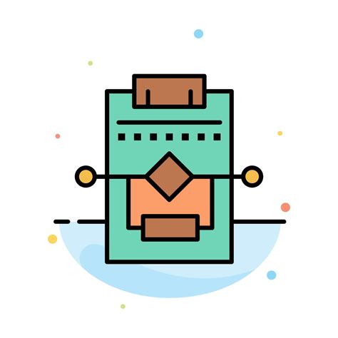 Workflow Network Process Settings Abstract Flat Color Icon Template 14331978 Vector Art At Vecteezy