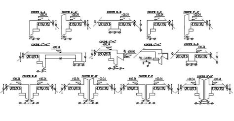 Cross Sections Of Different Corners Design With Formwork Details In