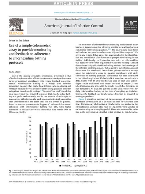 Pdf Use Of A Simple Colorimetric Assay To Provide Monitoring And