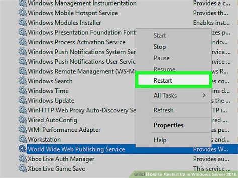 4 Ways To Restart IIS In Windows Server 2016 WikiHow