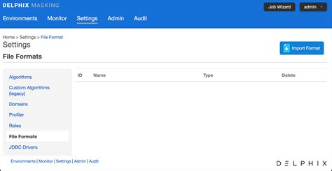 Managing File Formats Delphix Masking Documentation