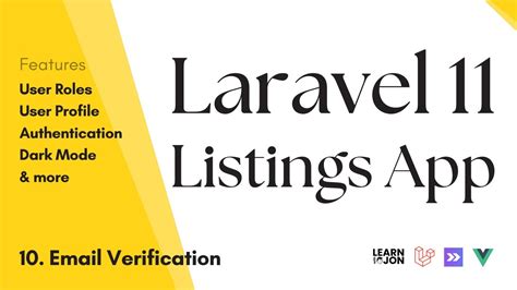 Laravel 11 Inertia Js Vue Js Listing App 10 Email Verification