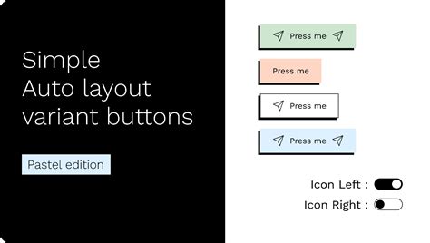 Simple Auto Layout Variant Buttons Pastel Edition Figma