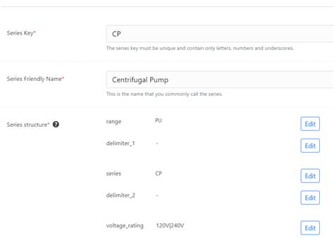 Intelligent Part Numbering Scheme For Pumps Product Data Engine