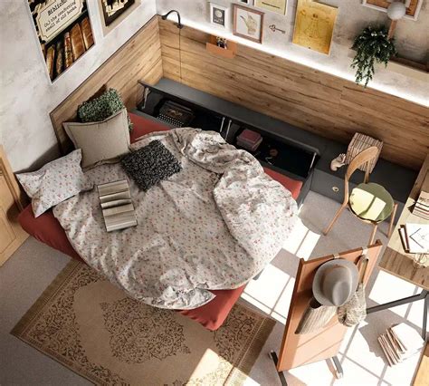 Llit Modular Juvenil Amb Llit Calaixos I Bagul Ros