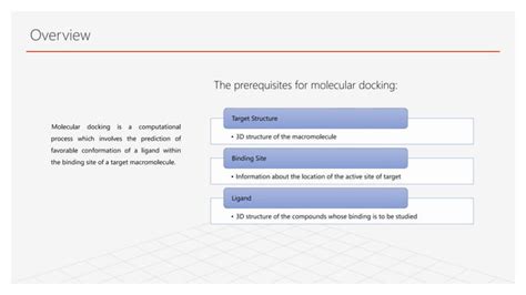 Molecular Docking Using Autodock Tools Pptx Chemistry Science