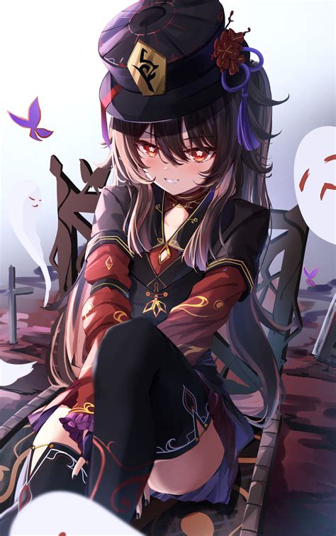 Hu Tao And Boo Tao Genshin Impact Drawn By Nagominagon Danbooru