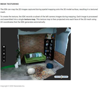 Mesh Texturing With Spatial Mapping Stereolabs Forums