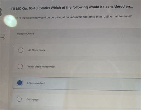 Solved Tb Mc Qu 10 43 Static ﻿which Of The Following
