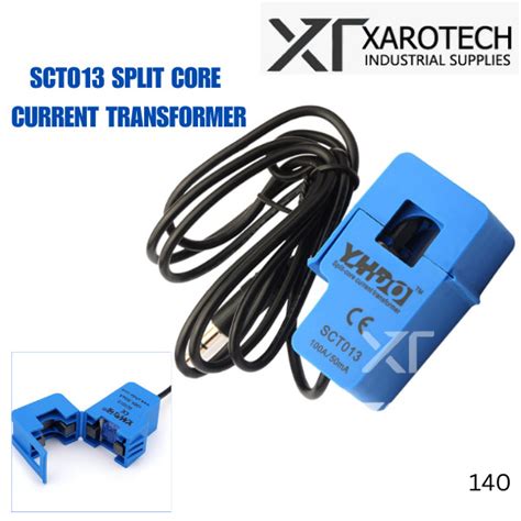 Non Invasive Non Contact Ac Current Sensor Split Core Current Transformers Sct 013 100a 50a