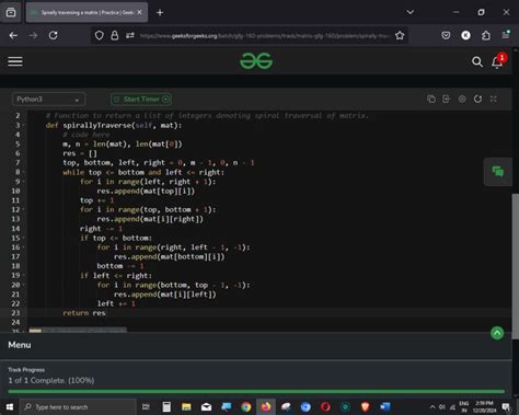 Harish Krishnan C On Linkedin Geekstreak2024 Gfg160 Gfg Dsa