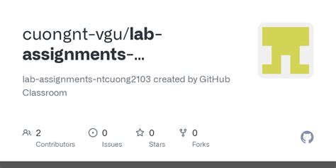 Github Cuongnt Vgulab Assignments Ntcuong2103 Lab Assignments