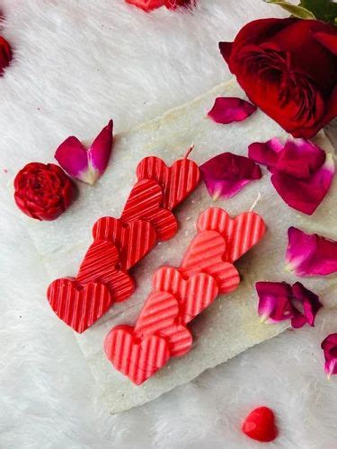 Soy Wax Red Small Heart Piller Candle At ₹ 30 Piece In New Delhi Id 2855657070397