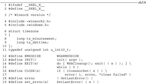 appendix b miscellaneous windows code effective tcp ip programming 44 tips to improve your