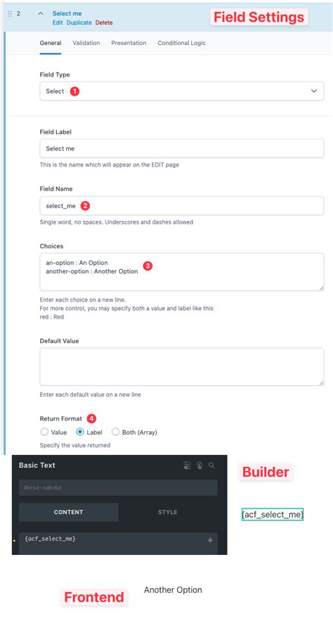 No Bug Acf Dynamic Data Not Returning Selected Return Format For Acf Select Field Bugs