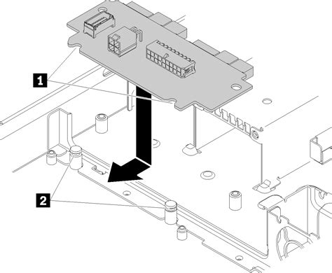 Install The Power Distribution Board Thinksystem Sr250 V2 Lenovo Docs