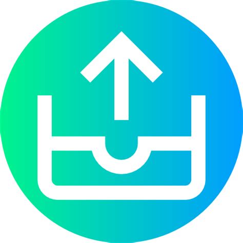 Outbox Super Basic Straight Circular Icon