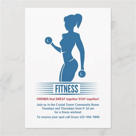 Workout Invitations Zazzle