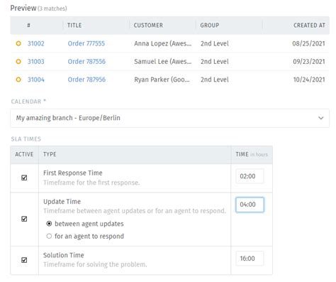 How Do Slas Work — Zammad Admin Documentation Documentation