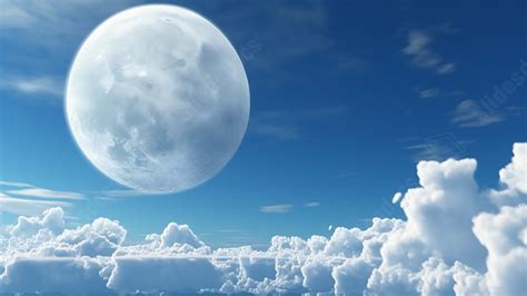 Moon Sky Galaxy Clouds Powerpoint Background For Free Download Slidesdocs