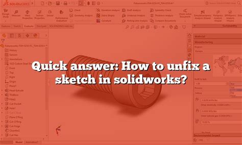 Quick Answer How To Unfix A Sketch In Solidworks