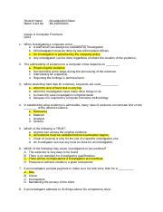 Computer ForensicsquizQ Answer Docx Babe Name Matric Card No Annalakshimi Balan