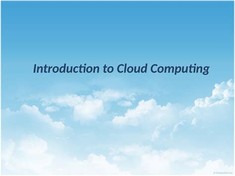 Cloud Computing Presentation Computer Science Pptx Cloud Computing