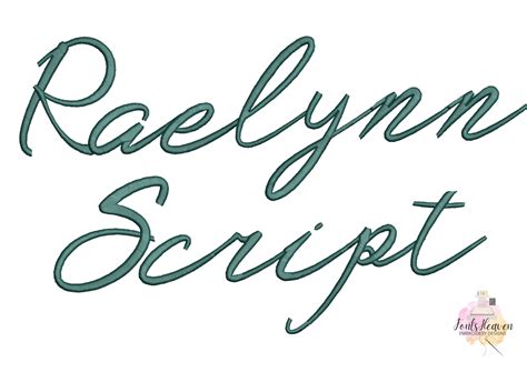 Signature Script Cursive Handwriting Font Machine Embroidery Etsy