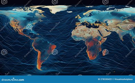 AI In Oceanographic Data Analysis Stock Illustration Illustration Of Biology Tech