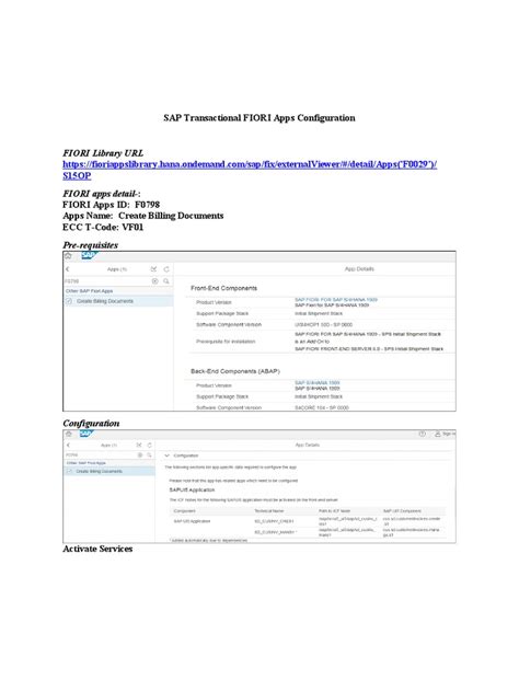 Sap Transactional Fiori Apps Configuration Pdf