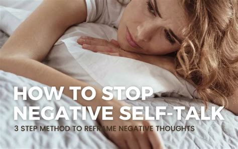 How To Stop Negative Self Talk Reframe Your Negative Thoughts