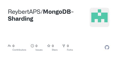 Github Reybertapsmongodb Sharding