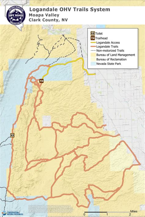 Logandale Trails Ohv Map By Nevada Department Of Conservation And