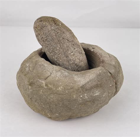 Ancient Native American Indian Mortar And Pestle