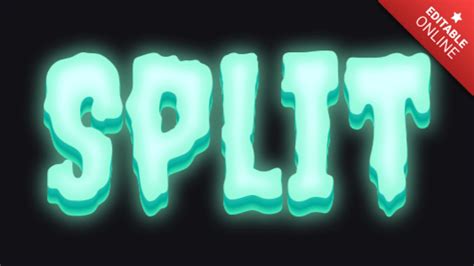 Split Text Effect Generator