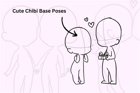 Pose Đôi Đẹp Mắt cute chibi couple poses Hình ảnh pose đôi mới nhất và đẹp mắt