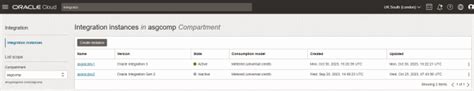 Creating An Oracle Integration 3 Instance In Oracle Cloud Amy Simpson Grange Blog