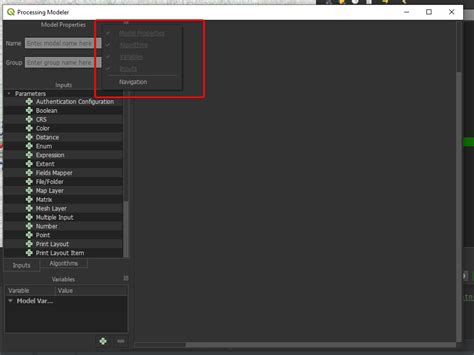 Qgis Processing Modeler Not Showing Toolbar Geographic Information