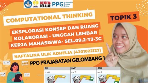 Topik 3 Eksplorasi Konsep Dan Ruang Kolaborasi Unggah Lembar Kerja